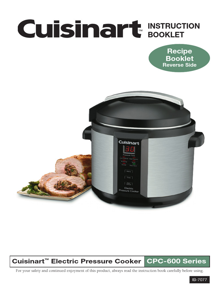 Pressure Cooker Manual | PDF | Pressure Cooking | Cooking