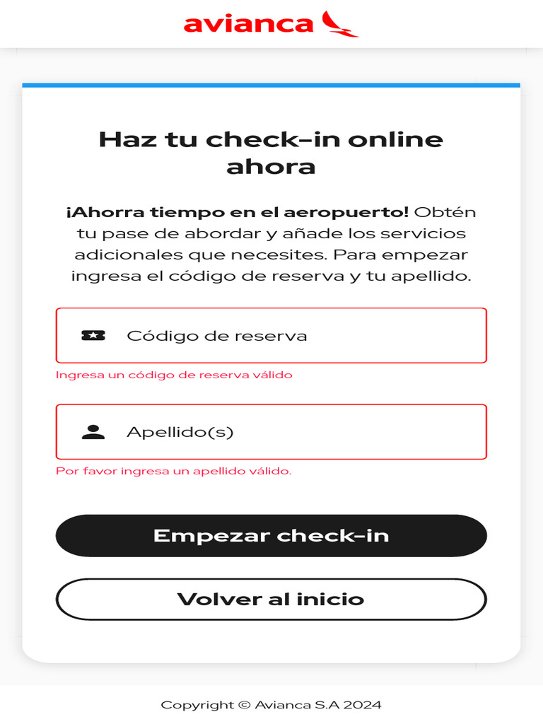 Avianca Check-In | PDF