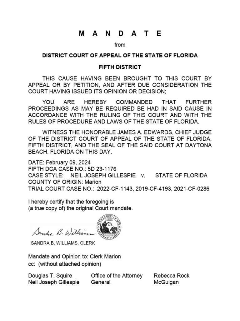 Habeas Petition Re Judge Peter Brigham 5d23-1176 | PDF | Fourteenth ...