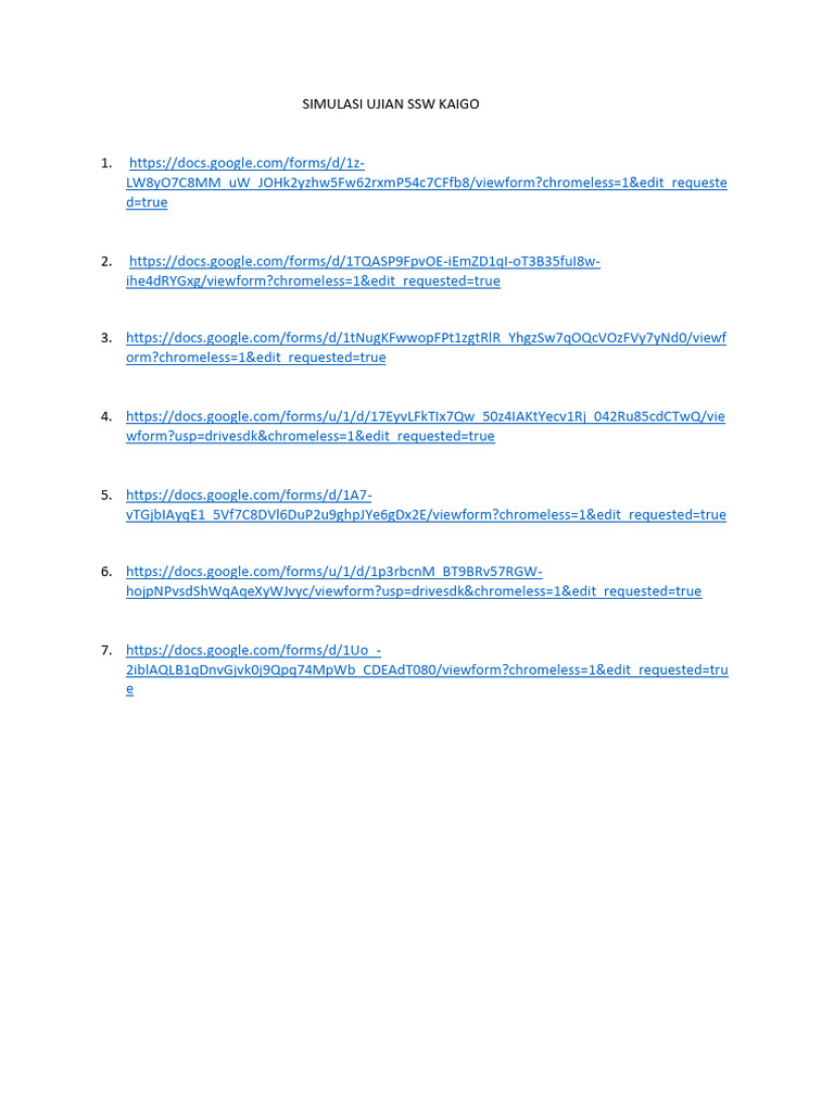 Simulasi Ujian SSW Kaigo Perawat Lansia | PDF