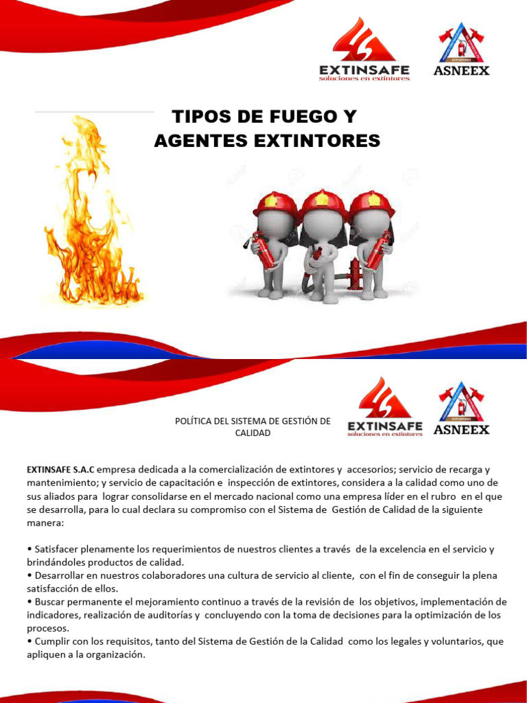 Uso y Manejo de Extintores | PDF | Calidad (comercial) | Incendios