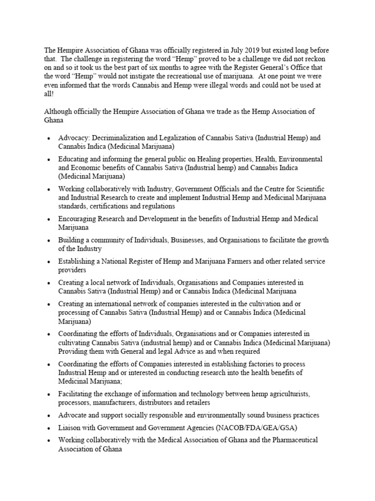 Hemp Proposal | PDF | Cannabis | Cannabis (Drug)