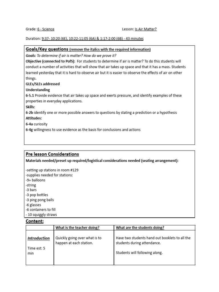 is air matter | PDF | Science | Cognitive Science