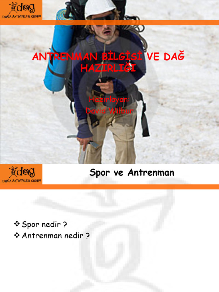 Antrenman Ve Dag Hazirligi | PDF