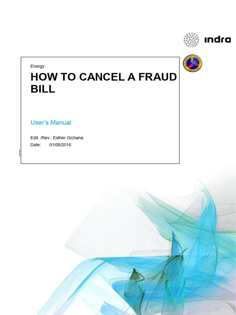 How To Cancel A Fraud Bill | PDF | Software | Computing