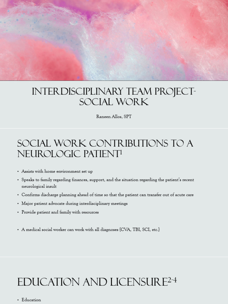 Social Work Presentation | PDF | Social Work | Patient