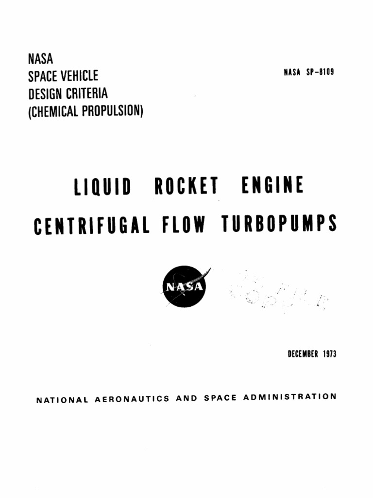 Liquid Rocket Engines Centrifugal Flow Turbo Pumps | PDF | Pump ...