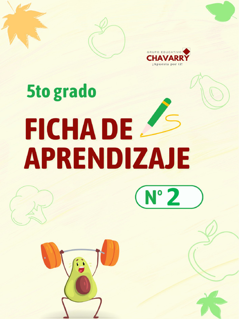 Ficha de Aprendizaje N°2 - 5to Grado | PDF