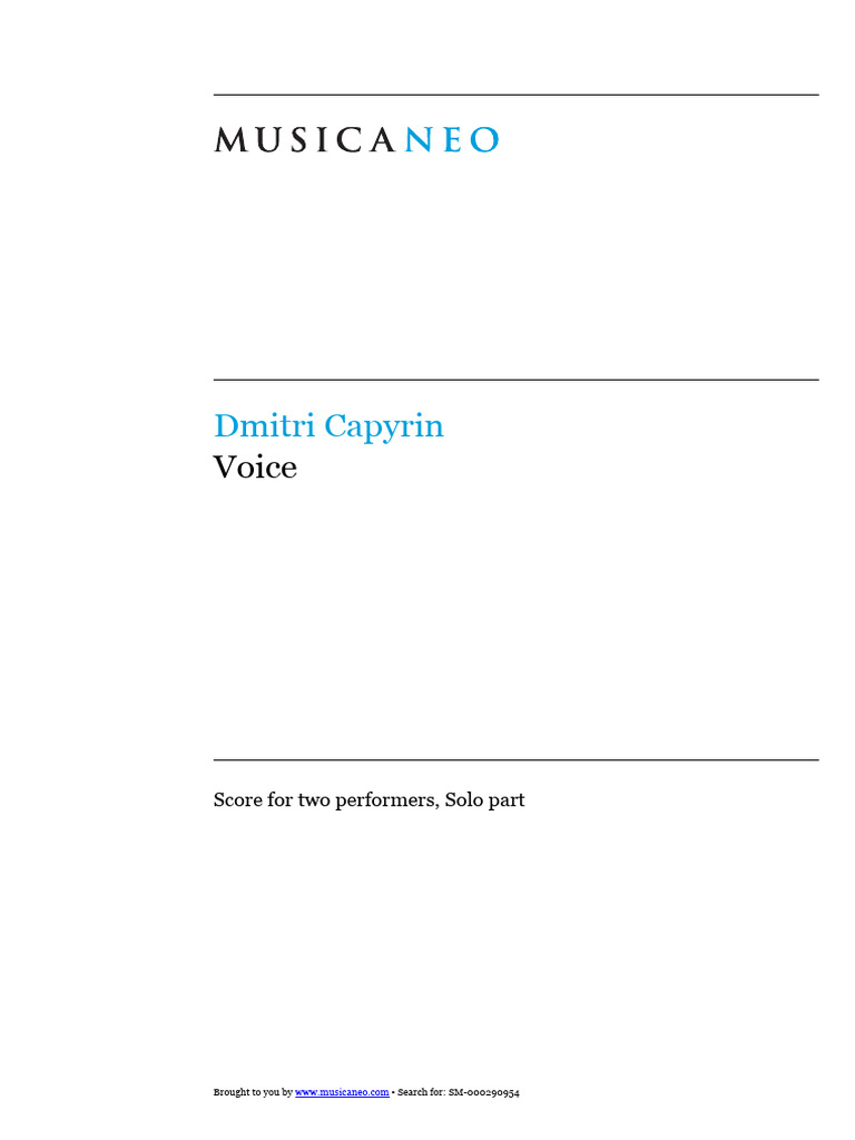 CAPYRIN. Voice Per Fagotto e Piano | PDF | Musical Compositions | Musical Notation