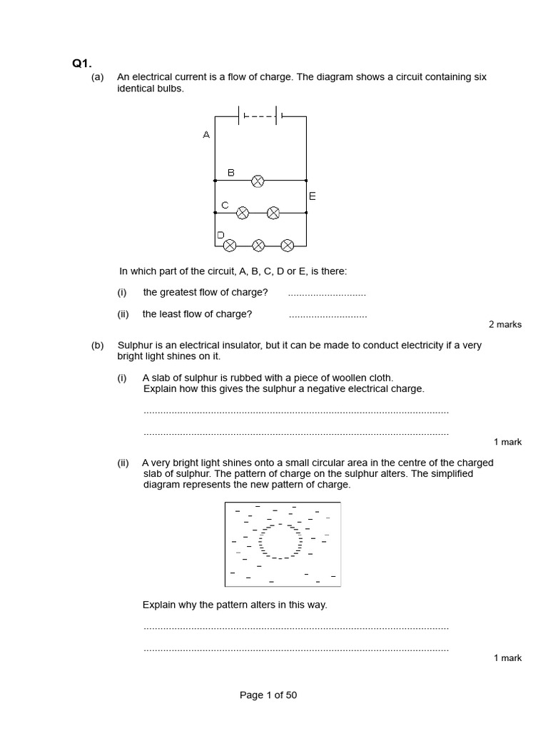 KS3 Electricity 2 | PDF | Voltage | Inductor