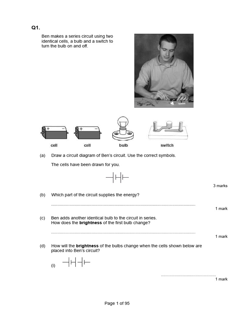 KS3 Electricity 1 | PDF | Series And Parallel Circuits | Electric Generator