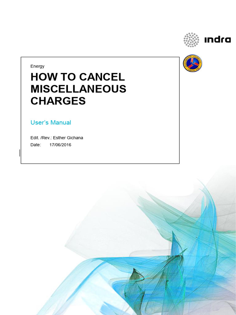 How To Cancel Miscellaneous Charges | PDF | Window (Computing ...