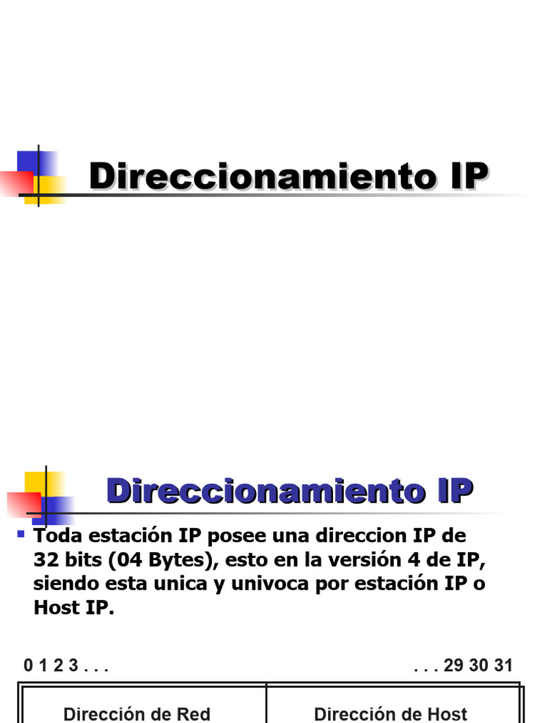07 Direccionamiento IP | PDF | Dirección IP | Redes de computadoras