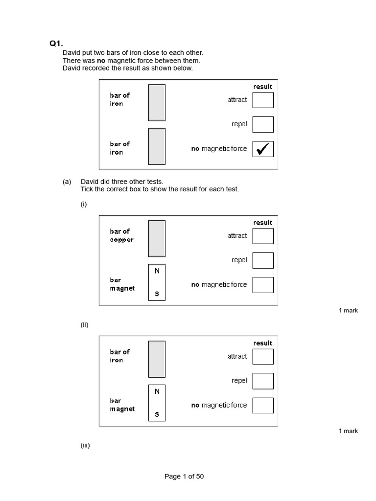 KS3 Magnetism | PDF | Magnet | Compass