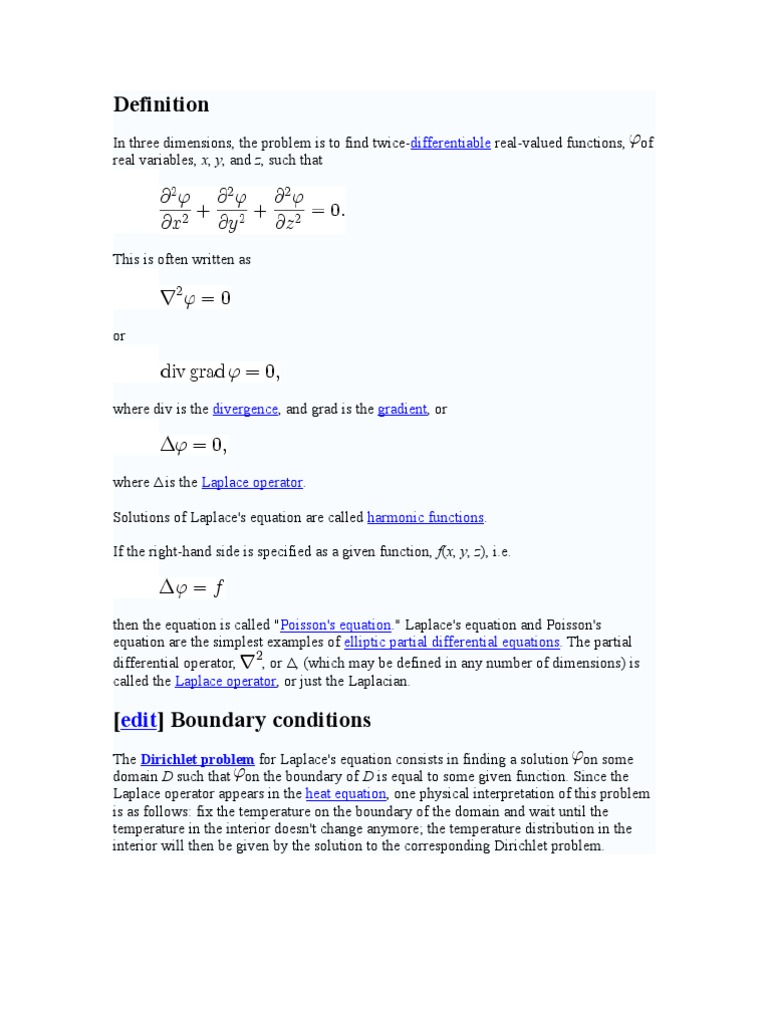 Laplace's Equation | Multivariable Calculus | Equations