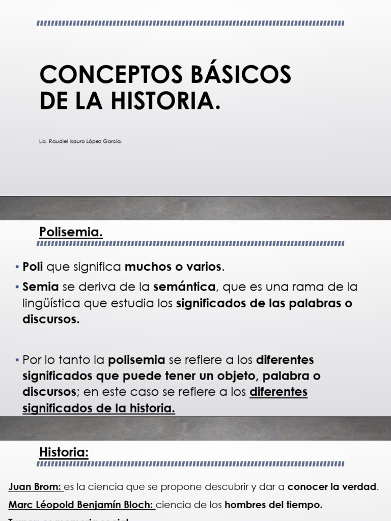 CONCEPTOS BÁSICOS DE LA HISTORIA | PDF | México
