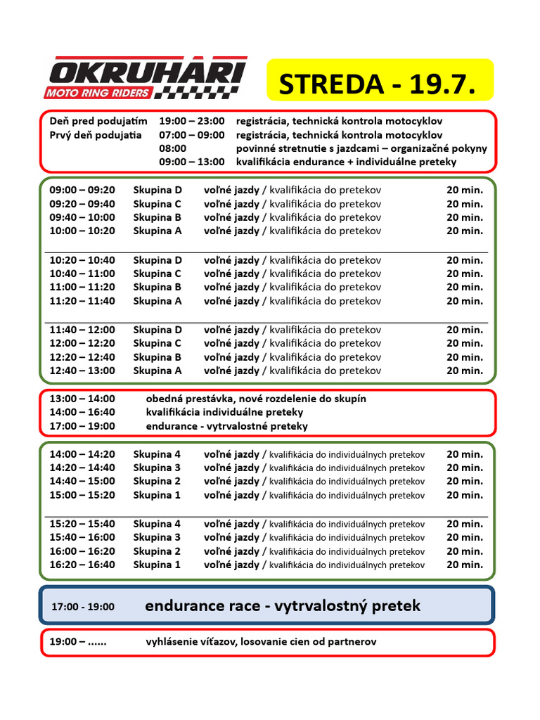 Harmonogrom Jul | PDF
