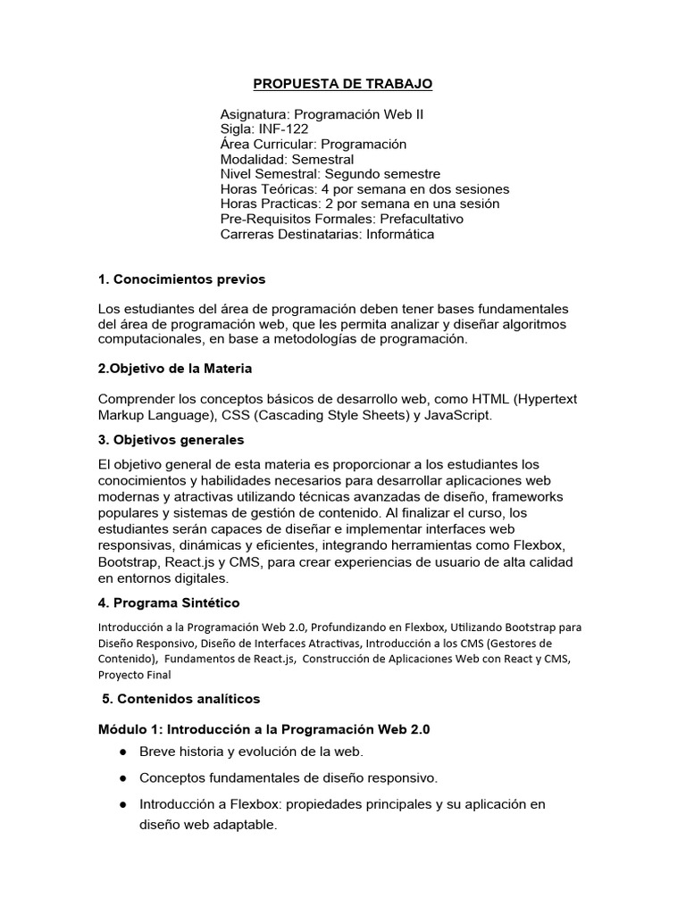 Curso Avanzado de Programación Web | PDF | Bootstrap (marco frontal) | Red mundial