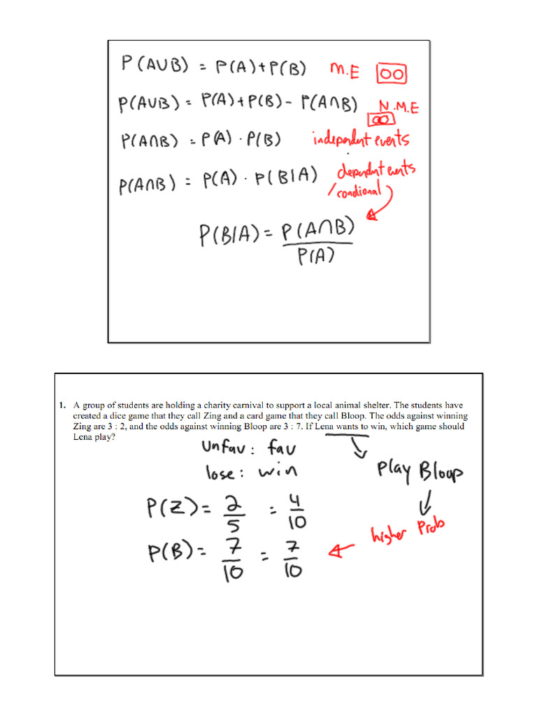 Probability Assignment 1 Key | PDF