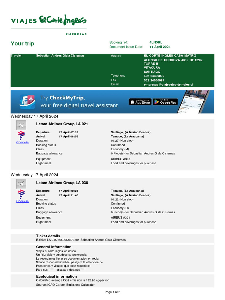 Itinerary | PDF | Airlines | Civil Aviation