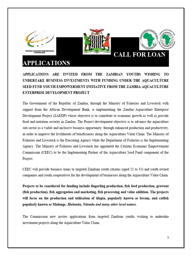 ASF - Youth Empowerment Initiative (Poster) | PDF | Aquaculture | Economies