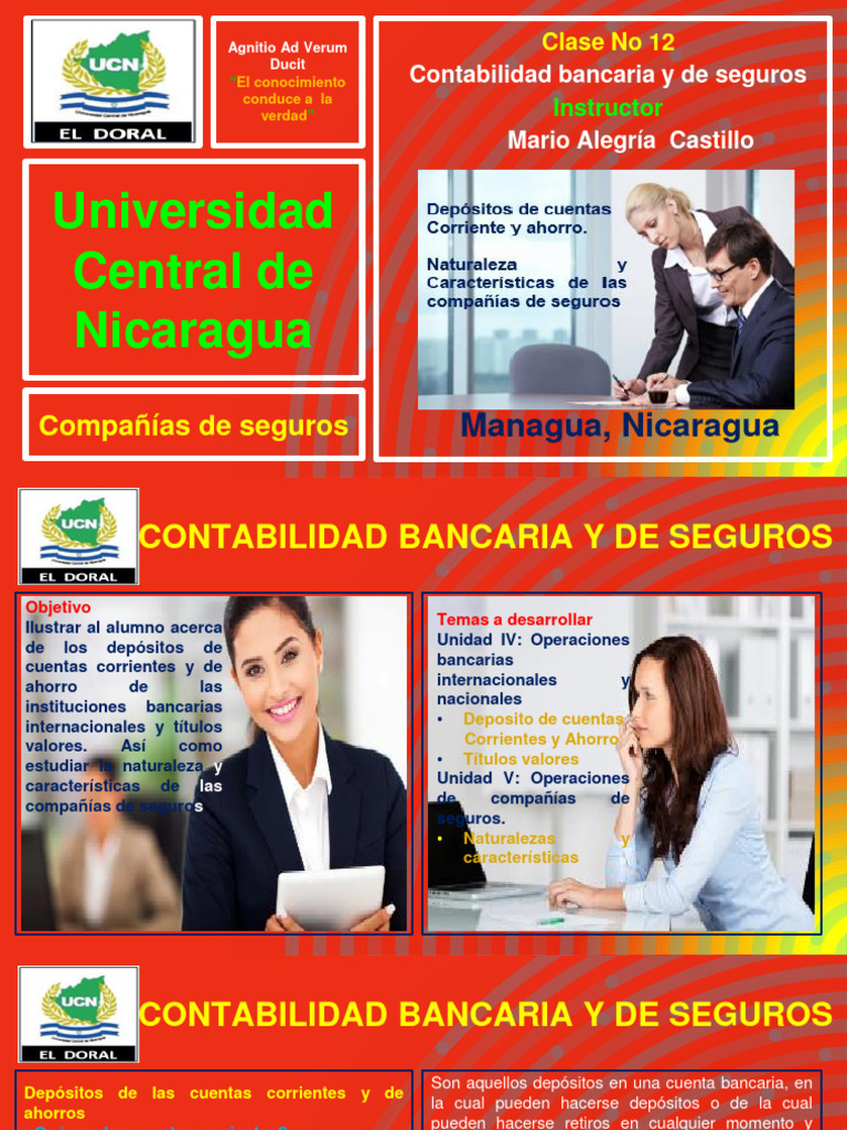 Contabilidad Bancaria y de Seguros PDF | PDF | Seguro | Póliza de seguros