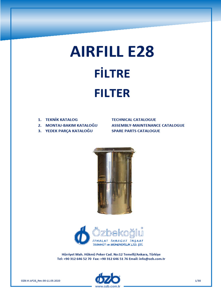 Airfill E28 Catalogue Rev 00 11 05 2020 | PDF