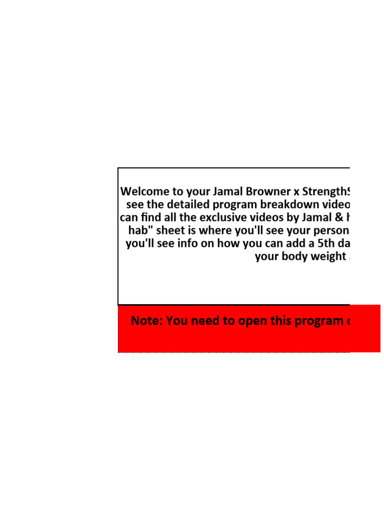 SSTT X Jamal Browner 12 Week Vol 3 Cnhlx8 | PDF | Physical Exercise ...