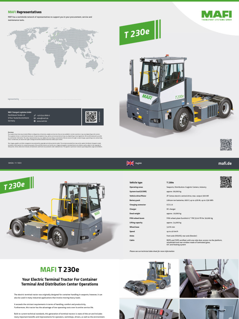 Mafi Truck 230e Europe e | Download Free PDF | Tractor | Truck