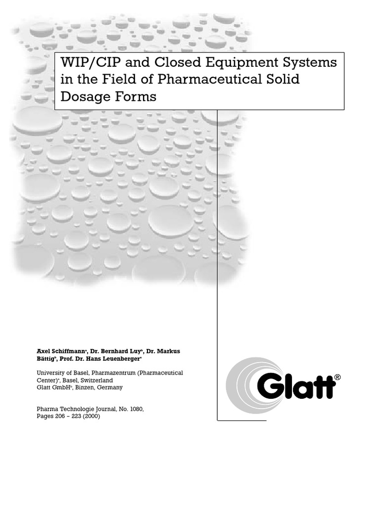 WIP___CIP_e | PDF | Pressure Measurement | Pressure