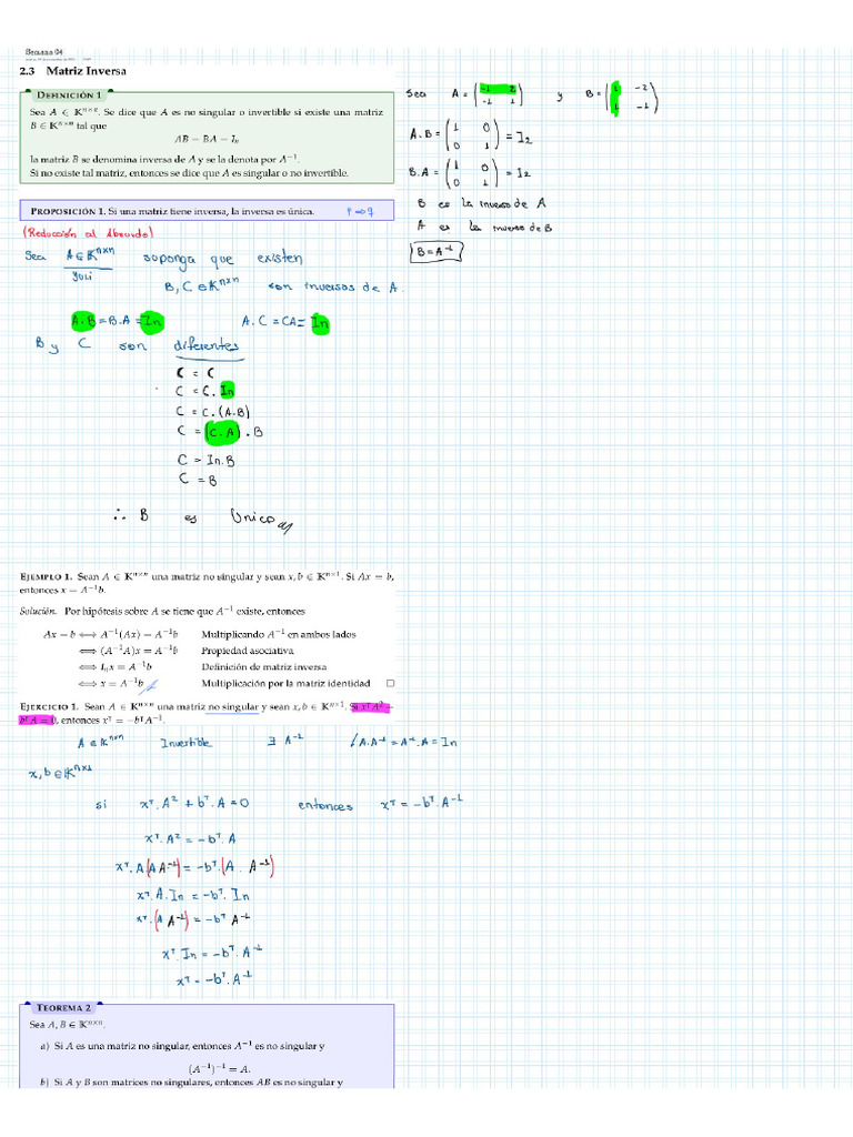 Matriz-inversa | PDF