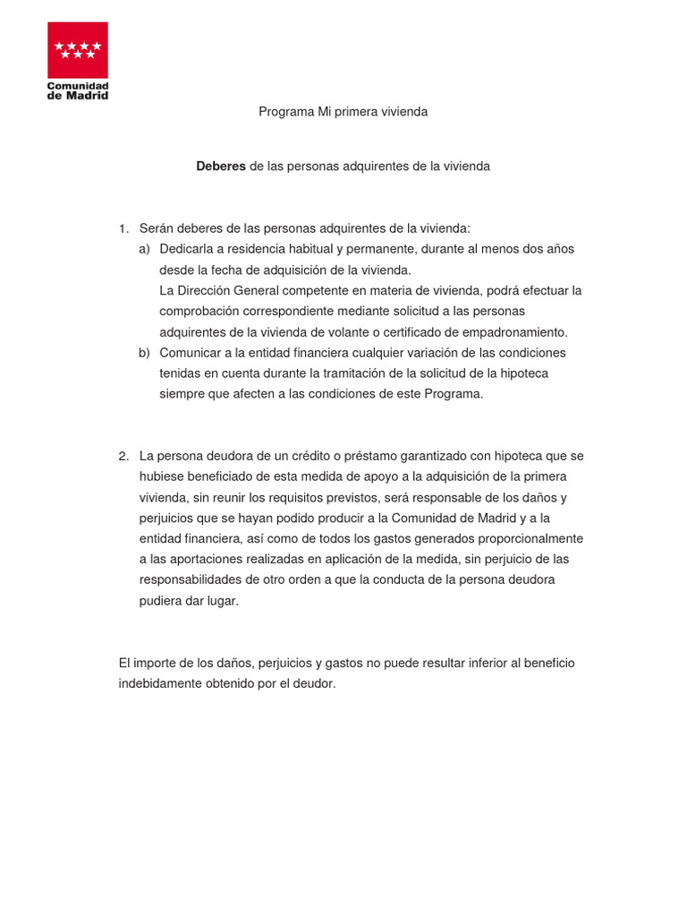 Mi Primera VIV Deberes | PDF