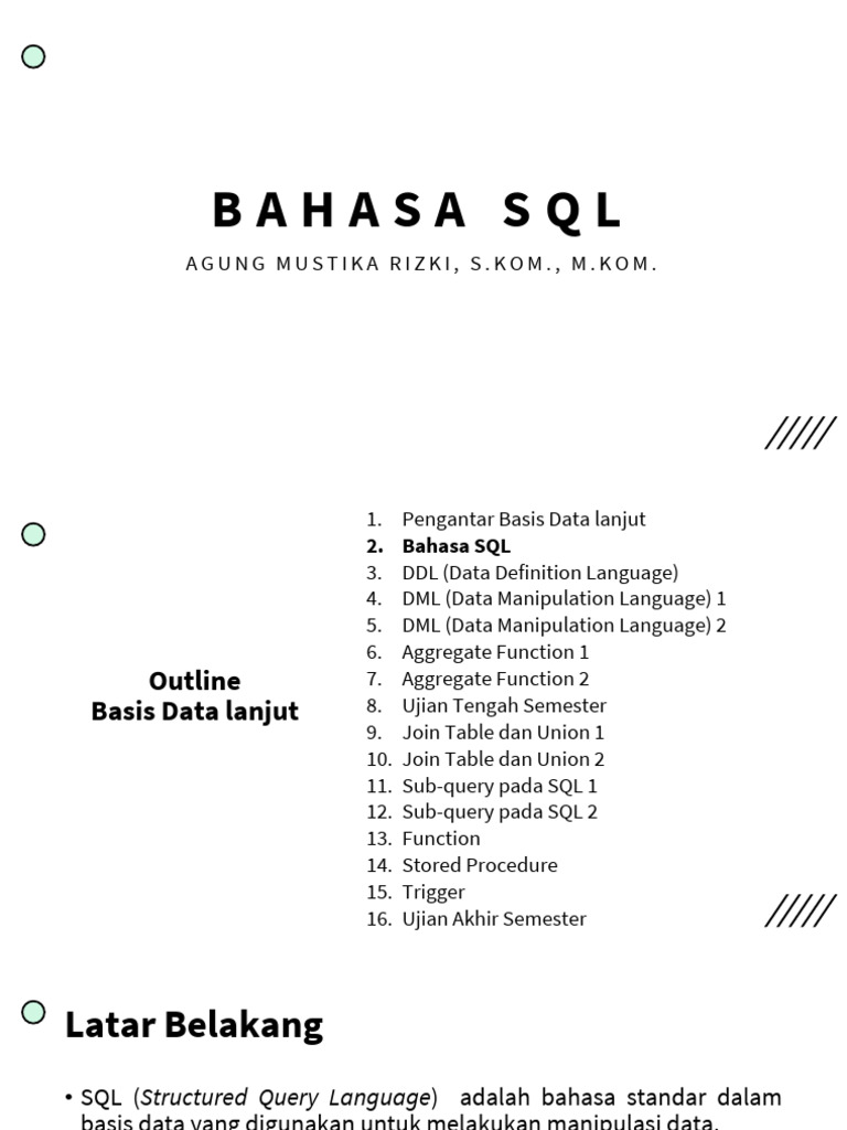 Bahasa SQL | PDF