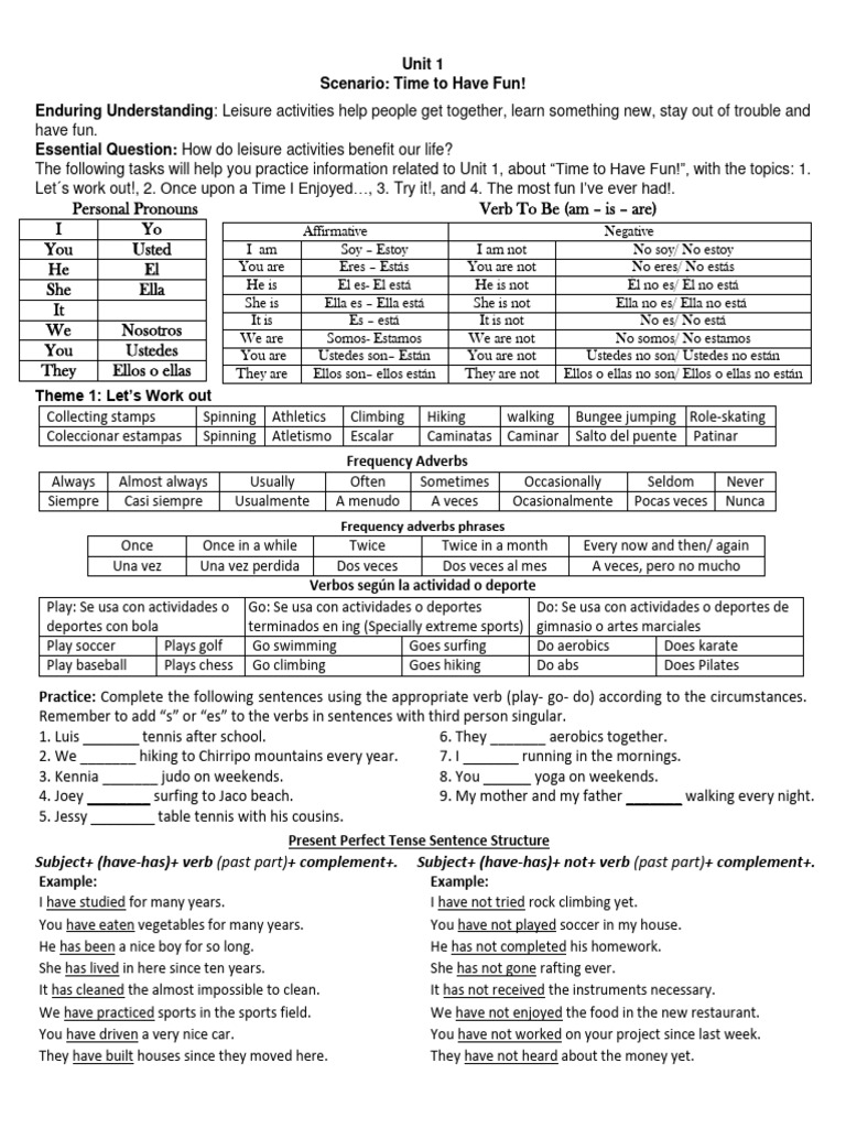 9th Grade Unit 1 - 240411 - 091210 - 240417 - 090630 | PDF