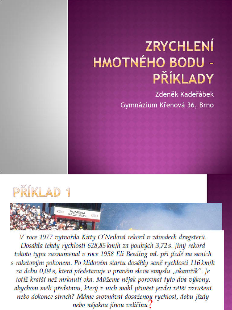 f2 2012 Zrychleni Priklady | PDF