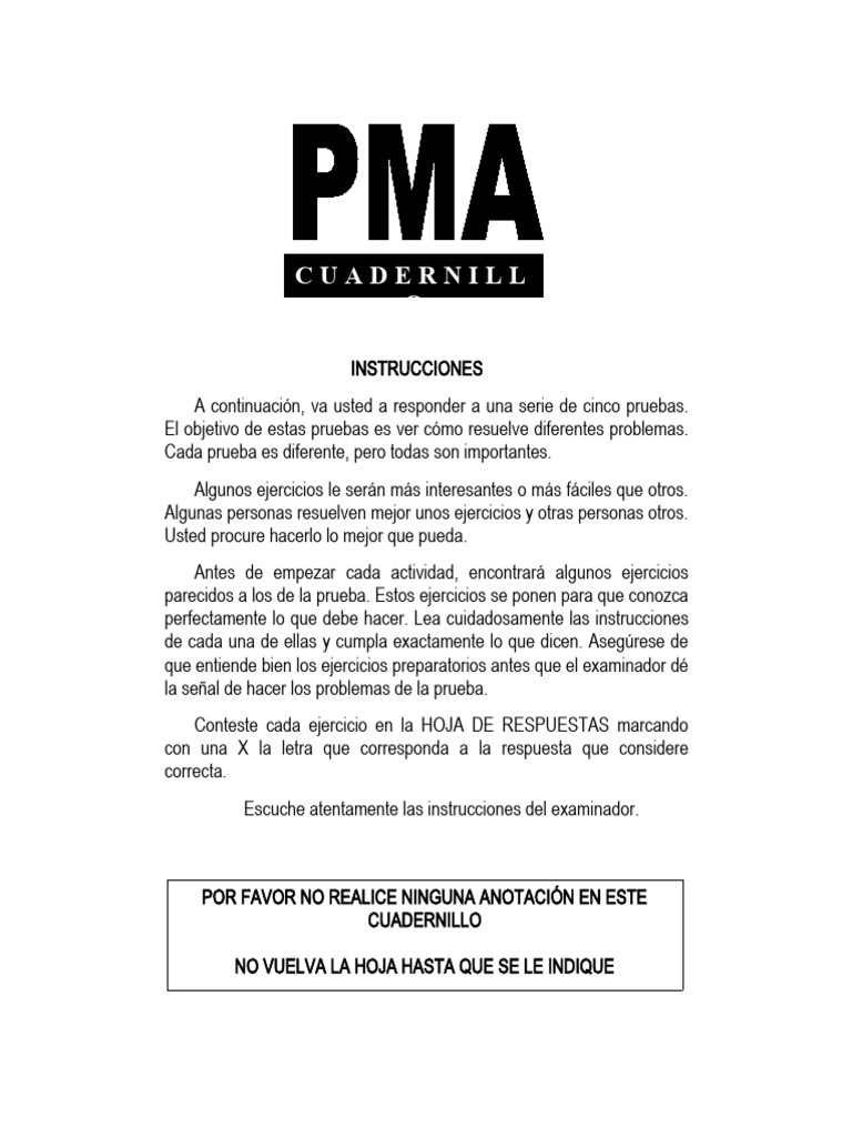Cuadernillo PMA PDF | Descargar gratis PDF | Lingüística | Comunicación escrita
