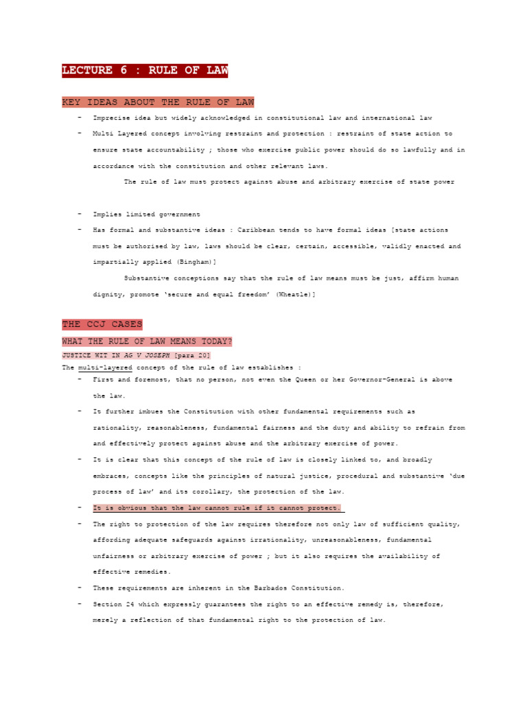rule of law | PDF | Rule Of Law | Due Process