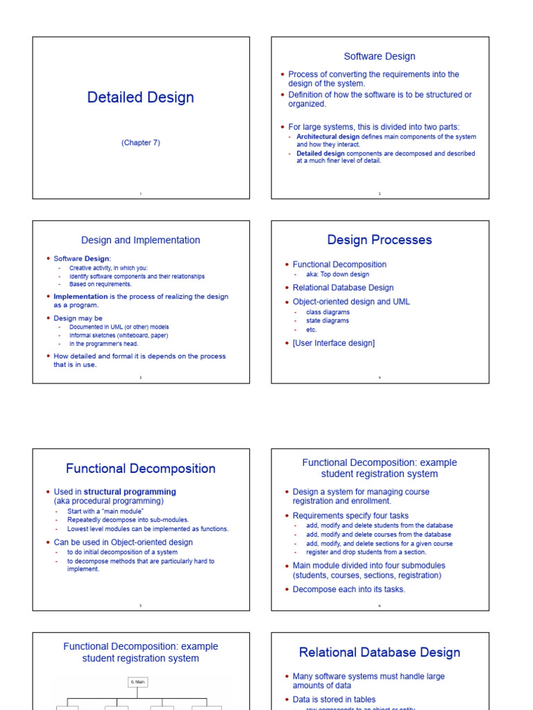 Detailed Design | Download Free PDF | Systems Thinking | Information Science