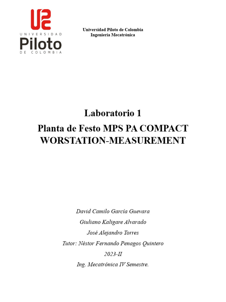 Lab 1 Medidores y Transductores GKA | PDF | Controlador lógico ...