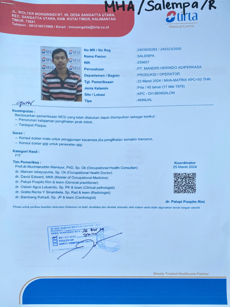 Salempa-MCU FIT Renewal | PDF