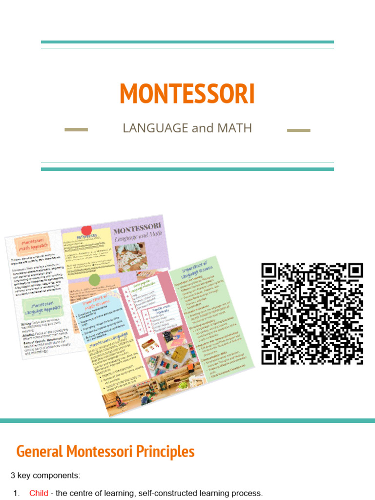 Montessori - Lanuage Math | PDF | Phonics | Montessori Education