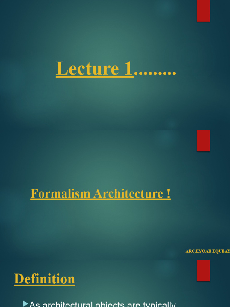 History of Architecture II Lecture | PDF | Style | Architectural Styles