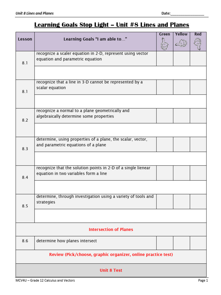 Unit 8 Pack | PDF | Line (Geometry) | Equations