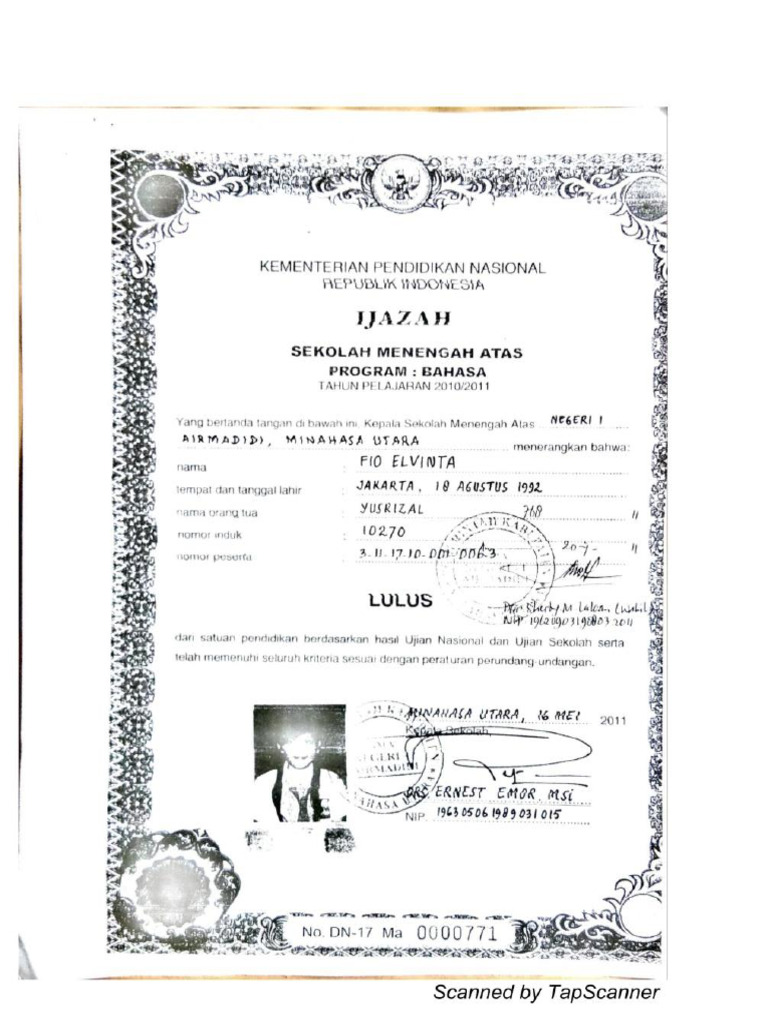 CV Lengkap Feb2022 (CV, Suratlamaran, KTP, KK, Ijazah, SKCK) 11 | PDF