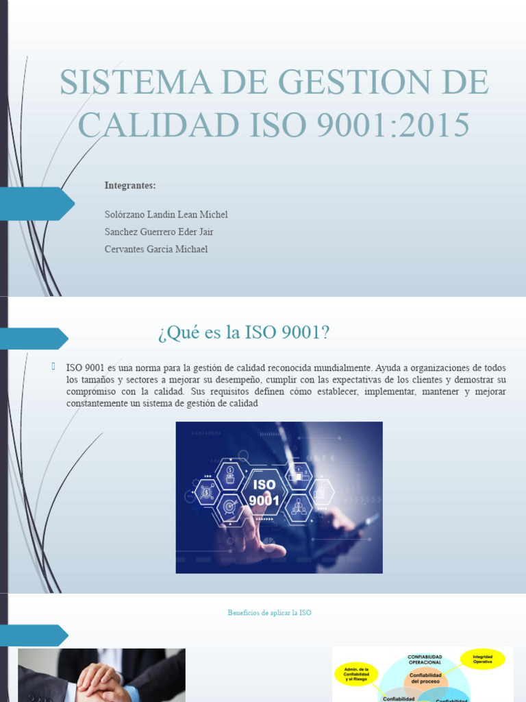 Sistema de Gestión de La Calidad ISO 9001 | Descargar gratis PDF | Calidad (comercial) | Sistema ...