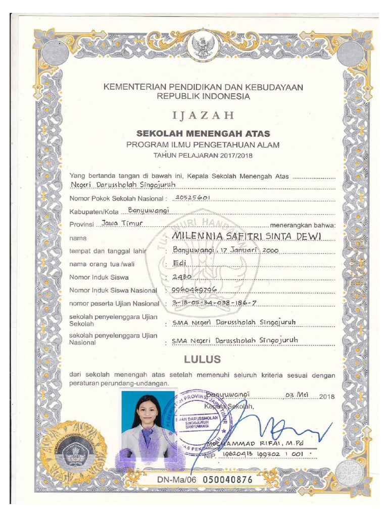 PDF Ijazah Skhun | PDF