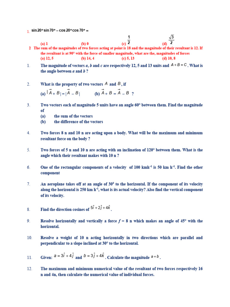 Basic Mathematics | PDF | Force | Euclidean Vector