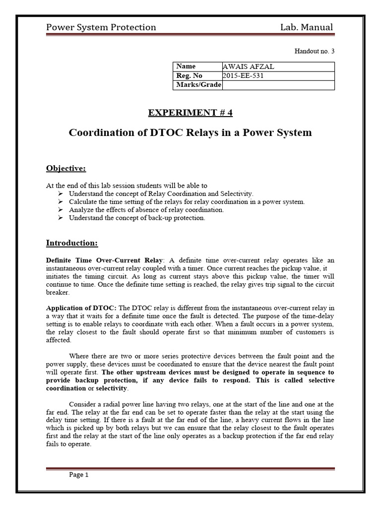 PSP_Manual_4 | PDF | Relay | Ac Power