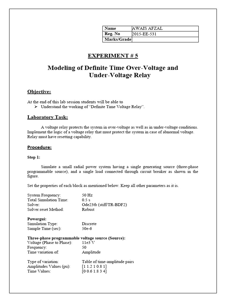 PSP Manual 5 | PDF | Relay | Ac Power