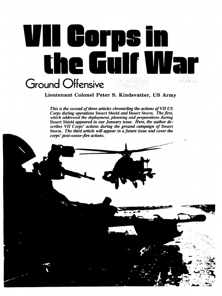 VII Corps in The Gulf War Ground Offensive | PDF | Regiment | Military ...